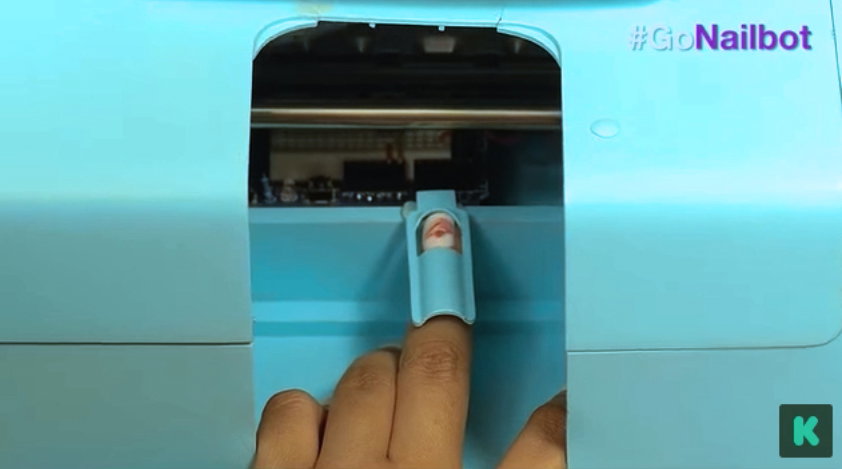 Nail Art Printer Device Syncs with Phone to Print on Nails
