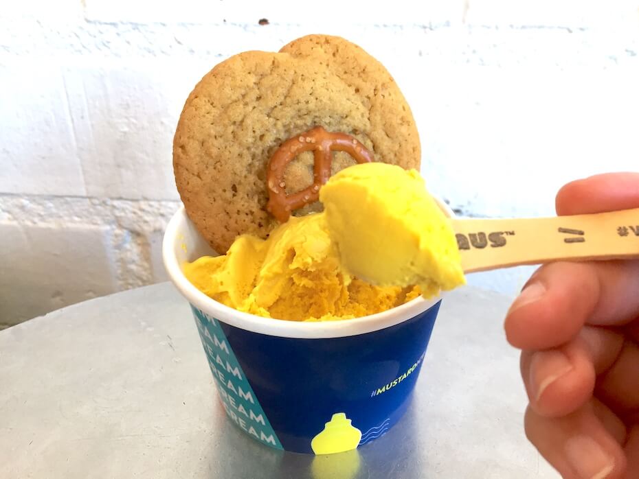Test Test of French's Mustard Ice Cream at Coolhaus