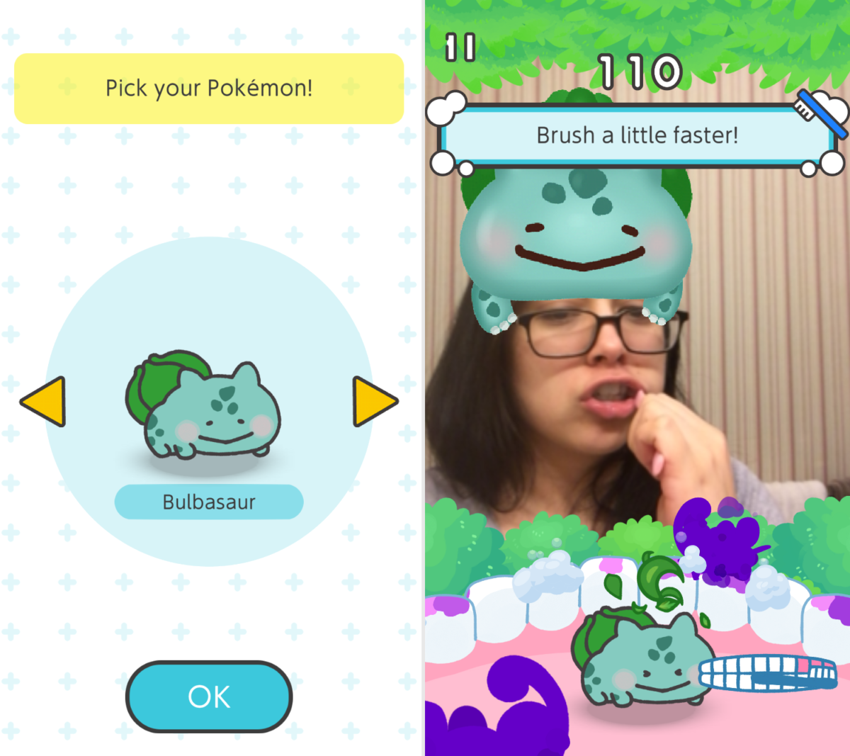 Hands On Reaction to 'Pokémon Smile' Tooth Brushing App