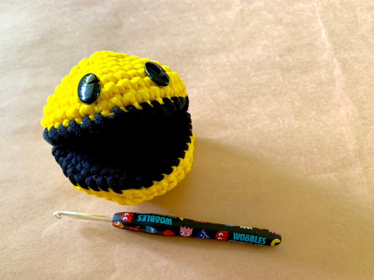 The Woobles PAC-MAN Crochet Kit REview